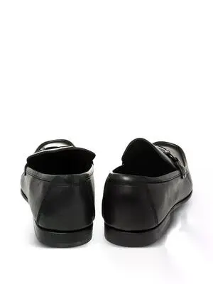 FERRAGAMO Calf Leather Gancini Detail Loafers