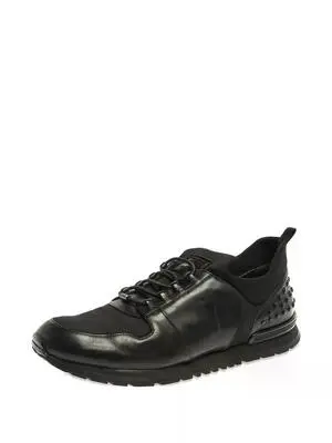 TOD'S Leather Paneled Lace-up Sneakers