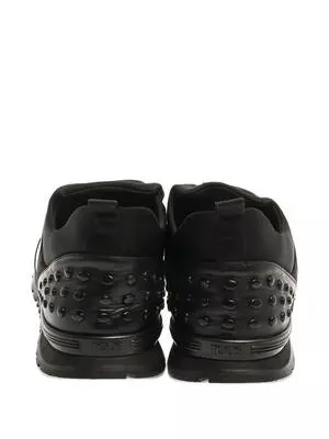 TOD'S Leather Paneled Lace-up Sneakers