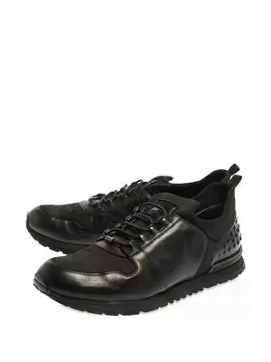 TOD'S Leather Paneled Lace-up Sneakers