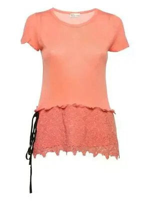 Red Valentino Frill T-shirts For Women