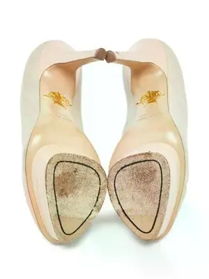 CHARLOTTE OLYMPIA 140mm Canvas Platform Pumps