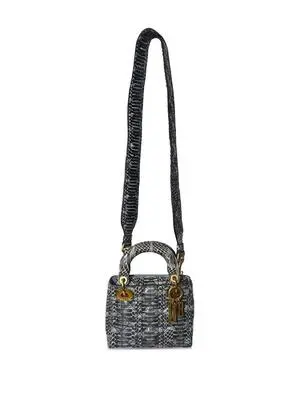 Dior Lady Mini Tote Bag - Grey