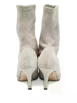 STUART WEITZMAN 80mm Suede Pointed-toe Boots - Grey