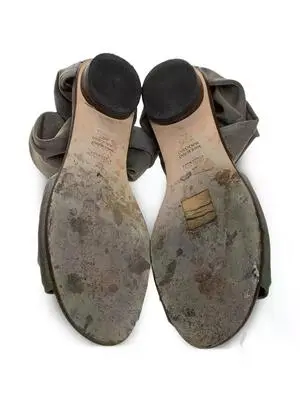 Fendi Wraparound Ankle Sandals - Grey