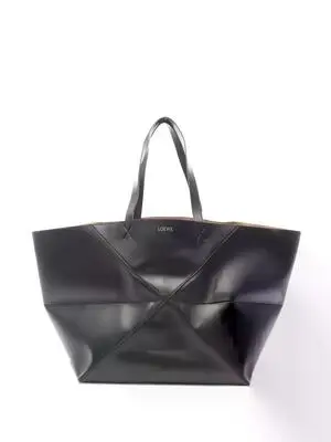 Loewe Puzzle Fold Tote Bag - Black