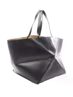 Loewe Puzzle Fold Tote Bag - Black