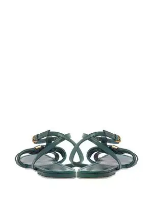 Saint Laurent Ycon Leather Sandals
