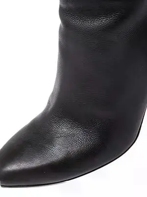 JIMMY CHOO 85mm Leather Zip-up Boots