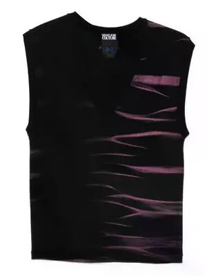 Versace V Neck Vests For Men