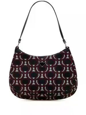 Prada Jacquard Knit Cleo Shoulder Bag