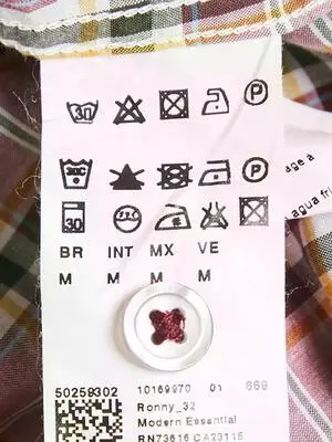 BOSS Pre-owned Plaid Cotton Shirt