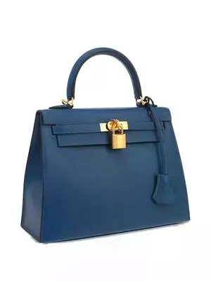 Hermès Kelly 25 Two-way Handbag - Blue