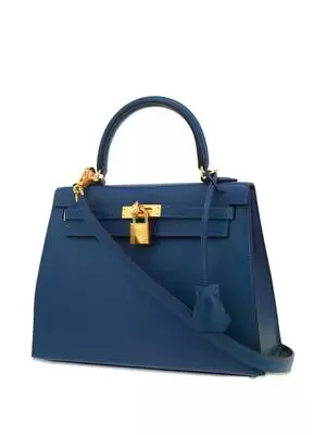 Hermès Kelly 25 Two-way Handbag - Blue