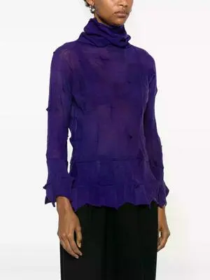 Issey Miyake 2000s Turtleneck Long-sleeves Top
