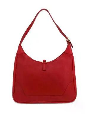 Hermès 1997 Trim Fjord Leather Shoulder Bag - Red