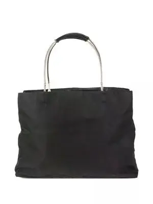 Prada 2010s Triangle-logo Tote Bag