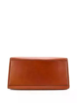 Fendi Sunshine Shopper Leather Large Tote Bag - Brown