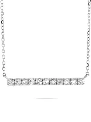 LB EXCLUSIVE 14k White Gold Diamond Necklace - Silver
