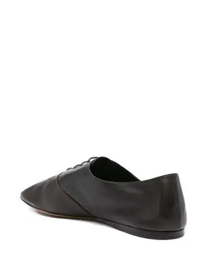 THE ROW Awar Lace-up Leather Oxfords