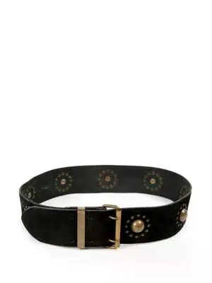 Alaïa 1990s Suede Belt - Black