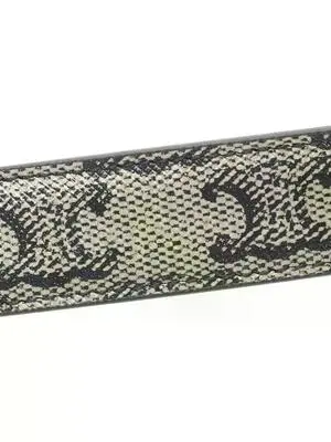 Celine 2000s Triomphe Buckle Belt