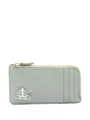 VIVIENNE WESTWOOD Orb Leather Coin Purse - Green