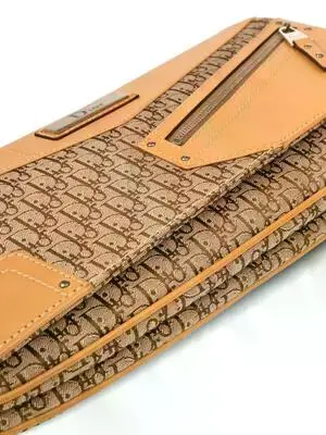Dior 2003 Trotter Monogram Shoulder Bag