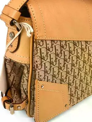 Dior 2003 Trotter Monogram Shoulder Bag
