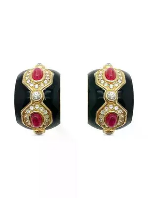 Dior 1980s Crystal-embellished Earrings