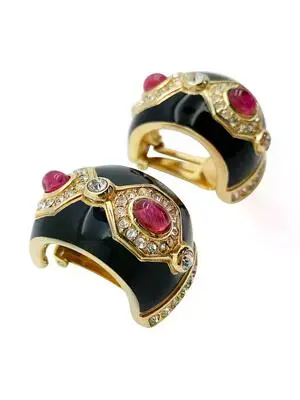 Dior 1980s Crystal-embellished Earrings