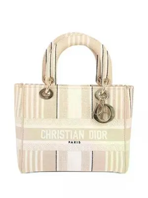 Dior 2020s Lady D-lite Handbag - Neutrals