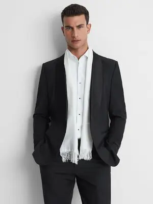 REISS Shawl Poker Shawl Single-breasted Shawl-lapel Tuxedo Jacket Slim-fit