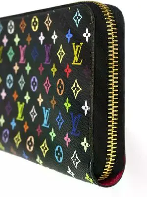 LOUIS VUITTON X Takashi Murakami 2016 Monogram Zip-around Wallet - Black