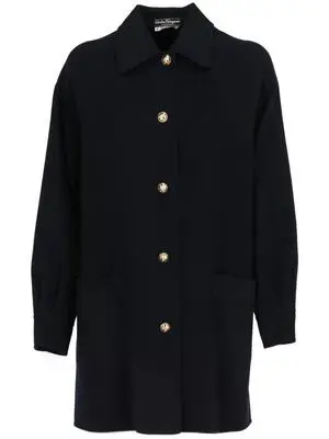 Ferragamo Button Detailed Coats For Women