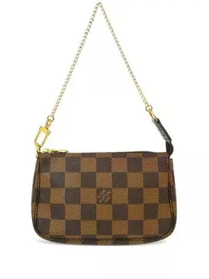 LOUIS VUITTON Mini Pochette Accessoires Clutch Bag - Brown