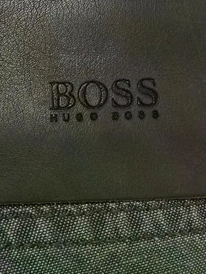 BOSS Leather Patch Trousers