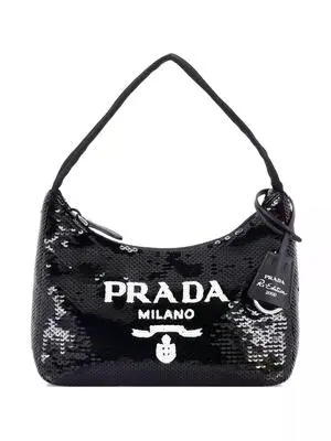 Prada Re-edition 2000 Sequins Mini Hobo Bag