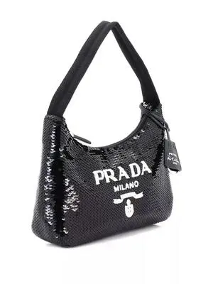 Prada Re-edition 2000 Sequins Mini Hobo Bag