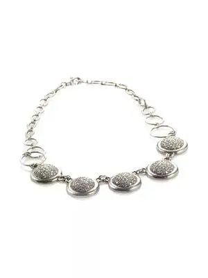 Gurhan Platinum Diamond Pavé Necklace - Silver