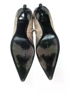 SERGIO ROSSI 75mm Snakeskin Ankle Boots