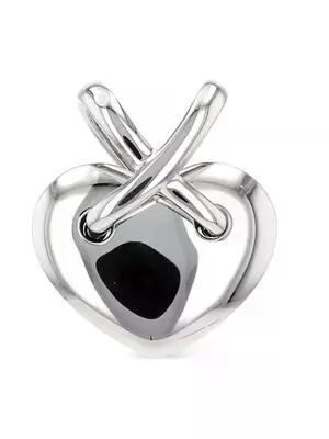 CHAUMET 18k White Gold Lien Heart Pendant - Silver