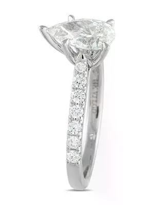 LB EXCLUSIVE 14k White Gold Lab-grown Diamond Ring