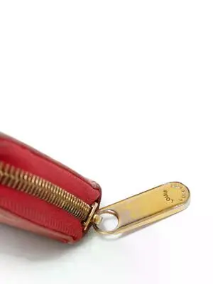LOUIS VUITTON Zippy Monogram Vernis Wallet - Red