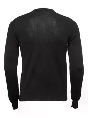 Dsquared2 Cotton Cat-motif Crew Neck Long Sleeve Sweater