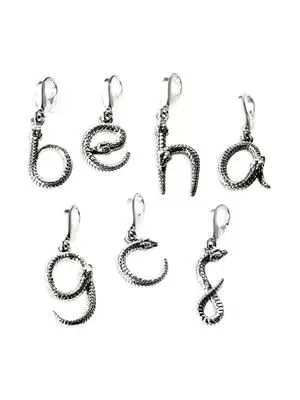 THEO FENNELL Alias Letter Charms - Silver