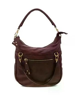 ALVIERO MARTINI 1° CLASSE Map-print Leather Shoulder Bag