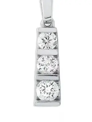 LB EXCLUSIVE 14k White Gold 0.50ct Diamond Pendant Necklace