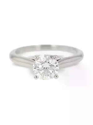 Cartier 1895 Platinum Solitaire Round Brilliant Cut Diamond Ring