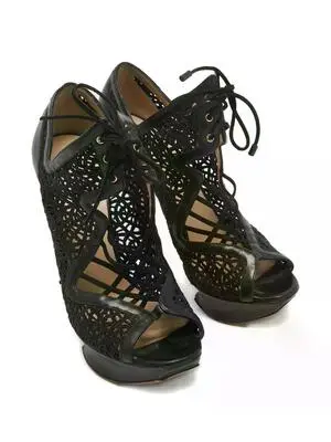 NICHOLAS KIRKWOOD 130mm Lace Platform Booties